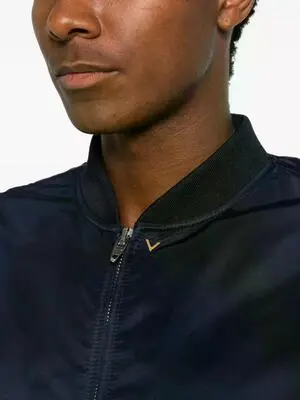 Valentino Garavani V-logo Zip-up Bomber Jacket