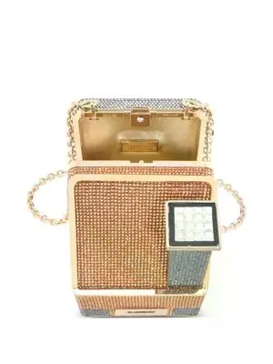 Judith Leiber Crystal Camera Clutch - Silver