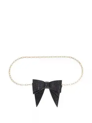 Judith Leiber Embellished Bow Belt