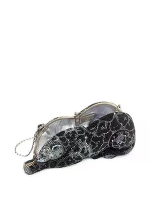 Judith Leiber Crystal Embellished Jaguar Clutch Bag