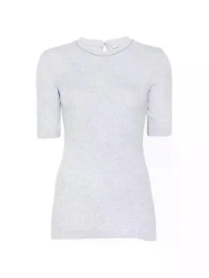 Brunello Cucinelli Monili-trim T-shirt - Grey