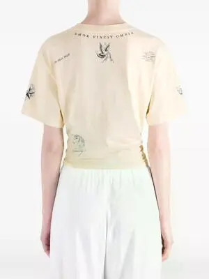 Balenciaga Graphic Print T-shirt - Neutrals