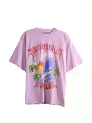 Balenciaga Surfer Oversized T-shirt - Pink