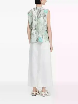 JNBY Twist-pleated Sleeveless Top - Green