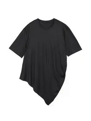 JNBY Asymmetric Hem T-shirt - Black