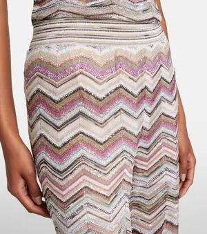 Missoni Zigzag Lame Wide-leg Pants