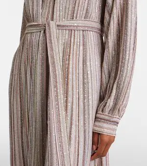 Missoni Striped Lame Wrap Cardigan