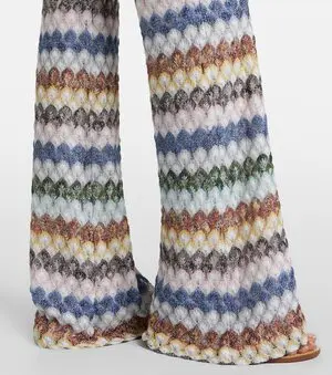 Missoni Knitted Lame Flared Pants