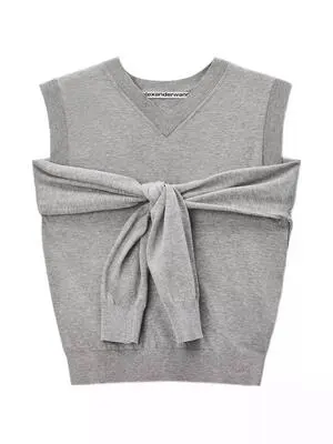 Alexander Wang V-neck Sweater Vest - Grey