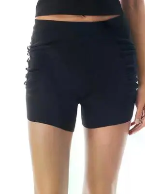 Alexander Wang Ruched Logo-print Shorts
