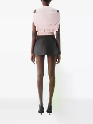 Alexander Wang V-neck Wrapped Detail Sweater Vest - Pink