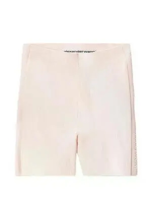 Alexander Wang Ribbed-knit Mini Shorts