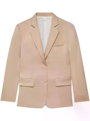Another Tomorrow Single-breasted Blazer - Neutrals