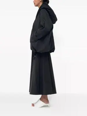Another Tomorrow Water-repellent Hooded Cocoon Jacket