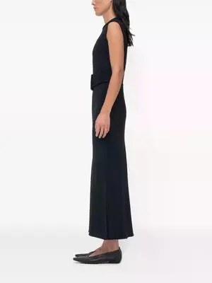 Another Tomorrow Belted Midi Dress