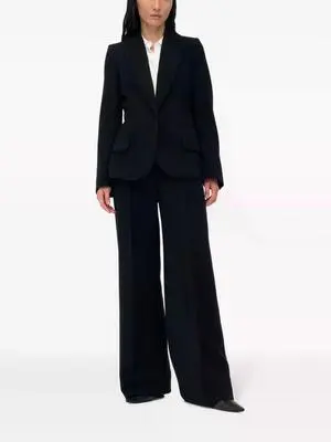 Another Tomorrow Single-breasted Blazer - Black
