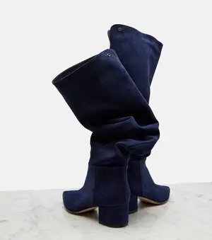 GIANVITO ROSSI Suede Knee-high Boots - Blue