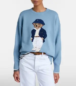 Polo Ralph Lauren Note Polo Bear Cotton Sweater