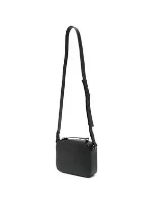 FERRAGAMO Gancini Embossed Leather Messenger Bag