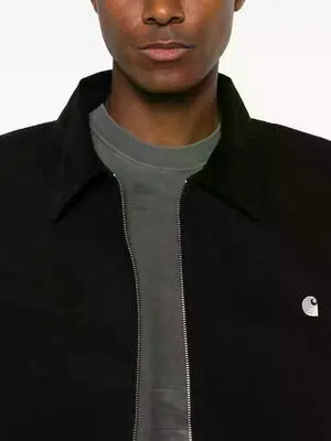 Carhartt Work In Progress Corduroy Collar Zip-up Jacket - Black