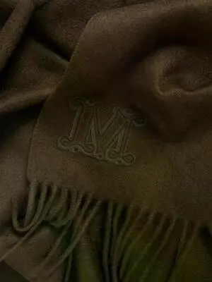Max Mara Wsdalia Embroidered-logo Scarf