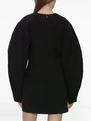 ROTATE BY BIRGER CHRISTENSEN Sculptural Sleeve Mini Dress