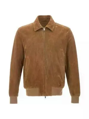 VOLFAGLI FIRENZE Marte Buccio Suede Jacket - Brown