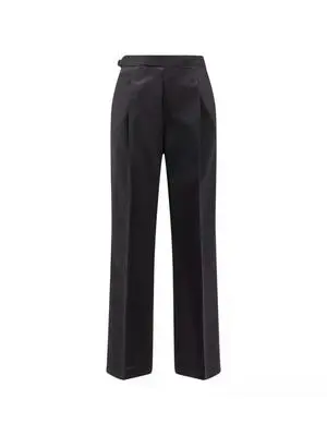 GERMANO 1952 Berlin Fit Satin-trim Trousers - Black