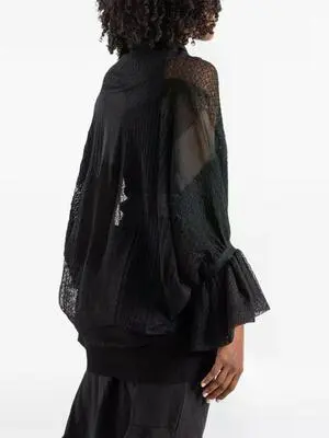 Junya Watanabe Patchwork Lace-knit Cardigan