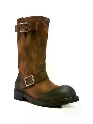 ANN DEMEULEMEESTER Sarith Engineer Boots - Brown