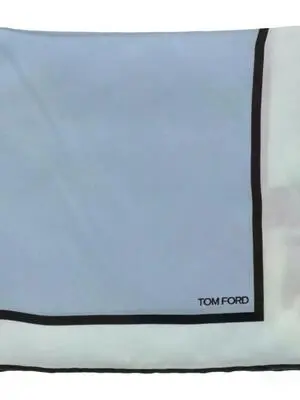 TOM FORD Logo-detail Contrast-border Pocket Square