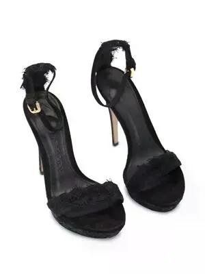 Burberry Polesden Lace-trim Platform Sandals