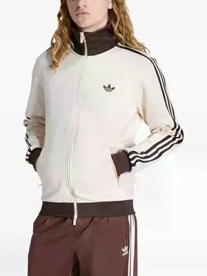 Adidas Embroidered Logo Track Jacket - Neutrals