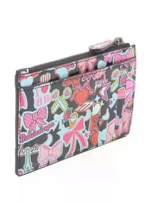 Balenciaga 2020s Le City Graphic-print Card Holder