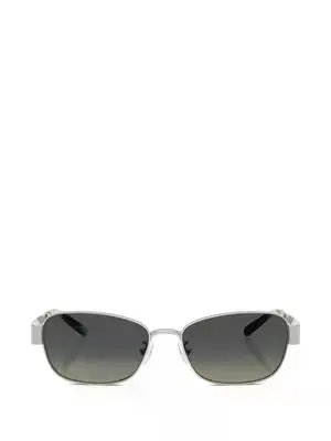 Tory Burch Rectangle Frame Sunglasses - Silver