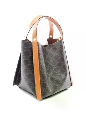 Celine Triomphe Cubo Two-way Handbag - Black