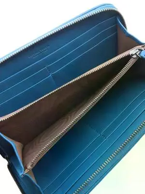 Bottega Veneta 2010s Intrecciato Leather Zip-around Wallet
