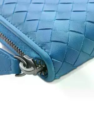 Bottega Veneta 2010s Intrecciato Leather Zip-around Wallet