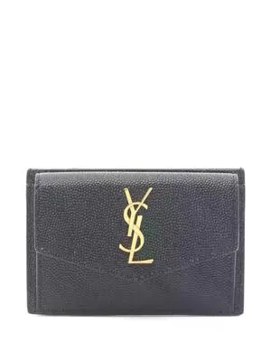 Saint Laurent 2020s Cassandra Leather Card Case - Black