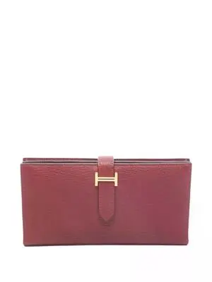 Hermès Bearn Soufflé Bi-fold Wallet - Red
