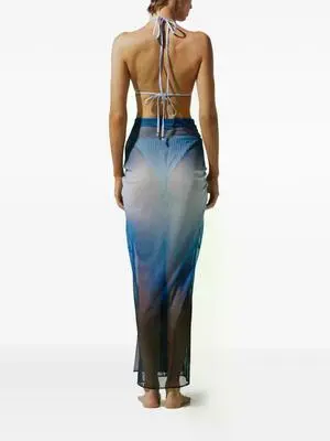 BAOBAB Nia Mesh Draped Maxi Skirt