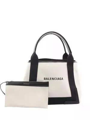 Balenciaga Navy Cabas Tote Bag