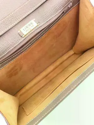 Loewe 2000s Barcelona Leather Two-way Handbag - Grey