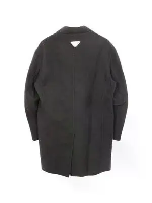 Prada Single-breasted Cotton Coat - Brown