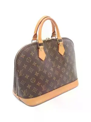 LOUIS VUITTON Monogram Alma Leather Tote Bag