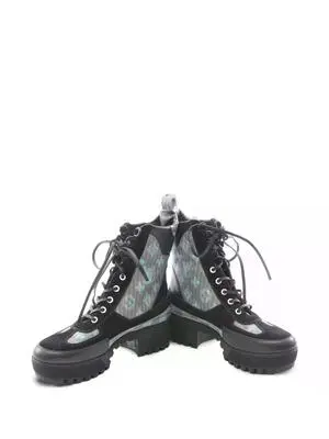 LOUIS VUITTON 2019 Laureate Line Monogram Platform Boots