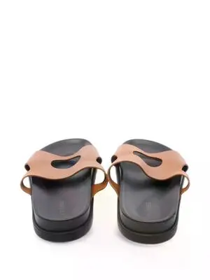 Hermès Cut-out Leather Sandals
