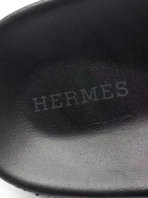 Hermès Cut-out Leather Sandals