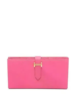 Hermès 2010 Béarn Soufflé Bi-fold Wallet - Pink