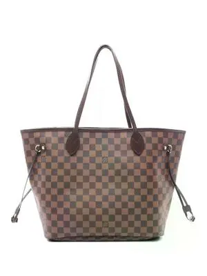 LOUIS VUITTON 2011 Mm Neverfull Damier Ébène Tote Bag - Brown